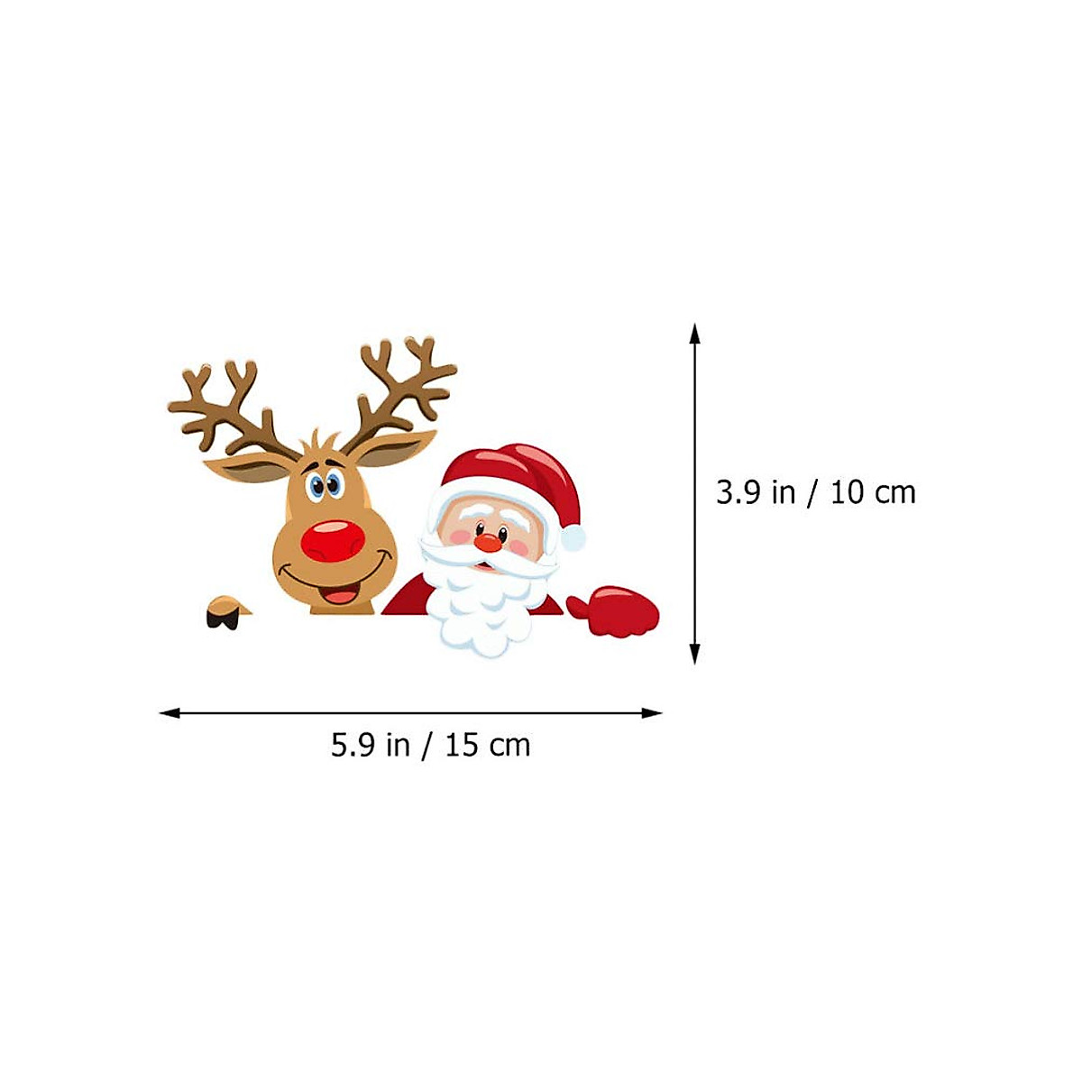 ABOOFAN Christmas Light Switch Sticker Removable Wall Decal for Christmas Home Party Decoration 4Pcs