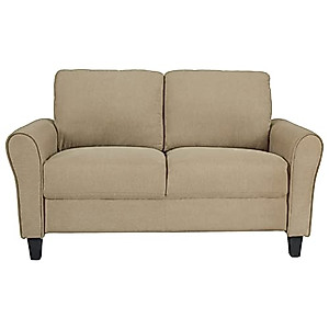 Signature Design by Ashley Carten Traditional Cushioned Loveseat, Beige
