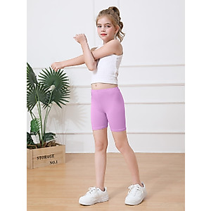 Resinta 8 Pack Girls Bike Cartwheel Shorts Toddler Under Dress Dance Short Kids Biker Safety Shorts Multi-Color 4T-5T