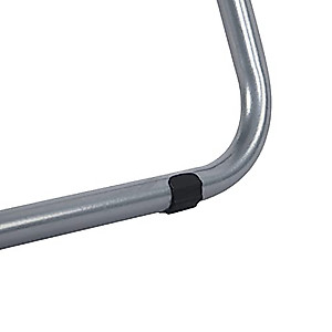 FurnitureR Set of 6 15.7''Lightweight Foldable Portable Commercial Plastic Seat/Carrying Handle for Home Office Living Meeting Reception Room Folding Chairs, Black