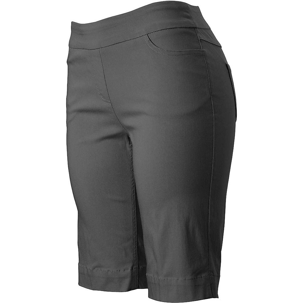 SLIM-SATION Women's Standard Shorts, Charcoal, 10