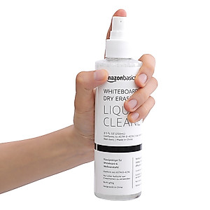 Amazon Basics Dry Erase Liquid Cleaner for Whiteboards - 8.5-Ounce, 1-Pack