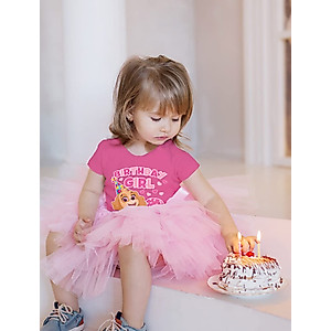 Birthday Girl Skye Paw Patrol 2nd Birthday Toddler Kids Girls' Fitted T-Shirt 3T Lavender