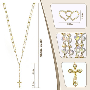 Lazo Para Boda,Wedding Lasso for Ceremony Gift,Rosario Lazos Para Boda Catolica,Lazos Para Bodas De Iglesia Para Novios,Lasso for Wedding Ceremony, Wedding Crystal Rosary,Lazo De Bodas Para Los Novios