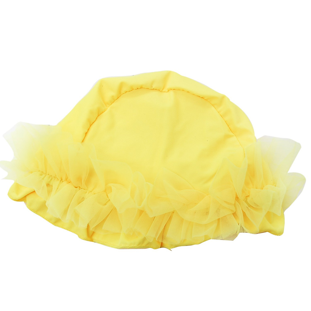Bebone Baby Girls Lace Bowknot Strap Bikini with Hat (Yellow, 6-12M)