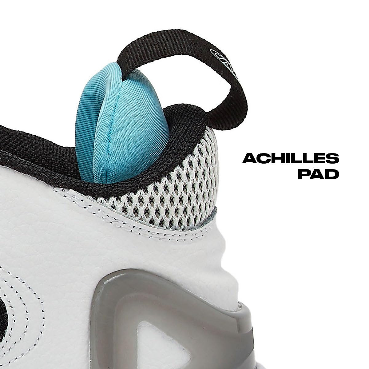 AND1 Scope Basketball Shoes for Women and Men, High Top Men’s Basketball Shoes - Womens Basketball Sneakers - Black/White/Light Blue, 11.5 Medium