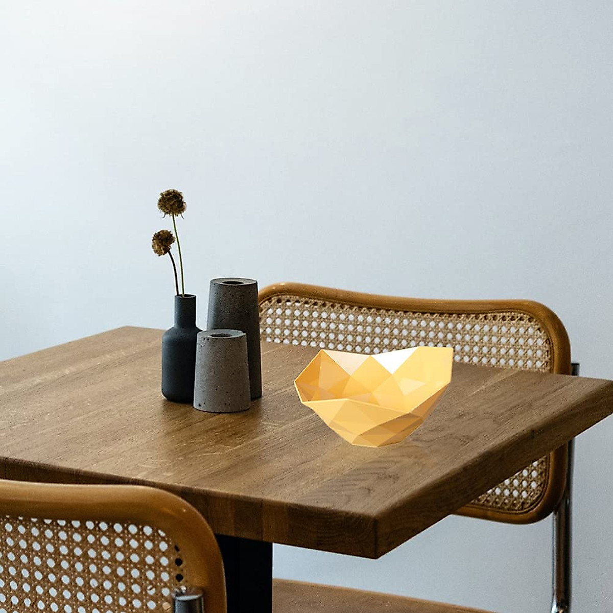 DOITOOL Banana Holder Glass Bowl Fruit Bowl Decorative Dessert Snacks Serving Stand Food Plate Tray Irregular Nuts Plate for Home Counters Centerpiece Yellow Banana Holder Dining Table Decor