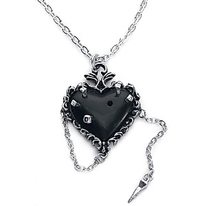 Alchemy of England Witches Heart Pendant, Silver