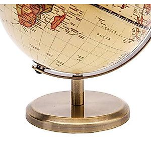 Exerz Antique Globe Dia 5.5-inch / 14cm - Modern Map in Antique Color - English Map - Educational/Geographic