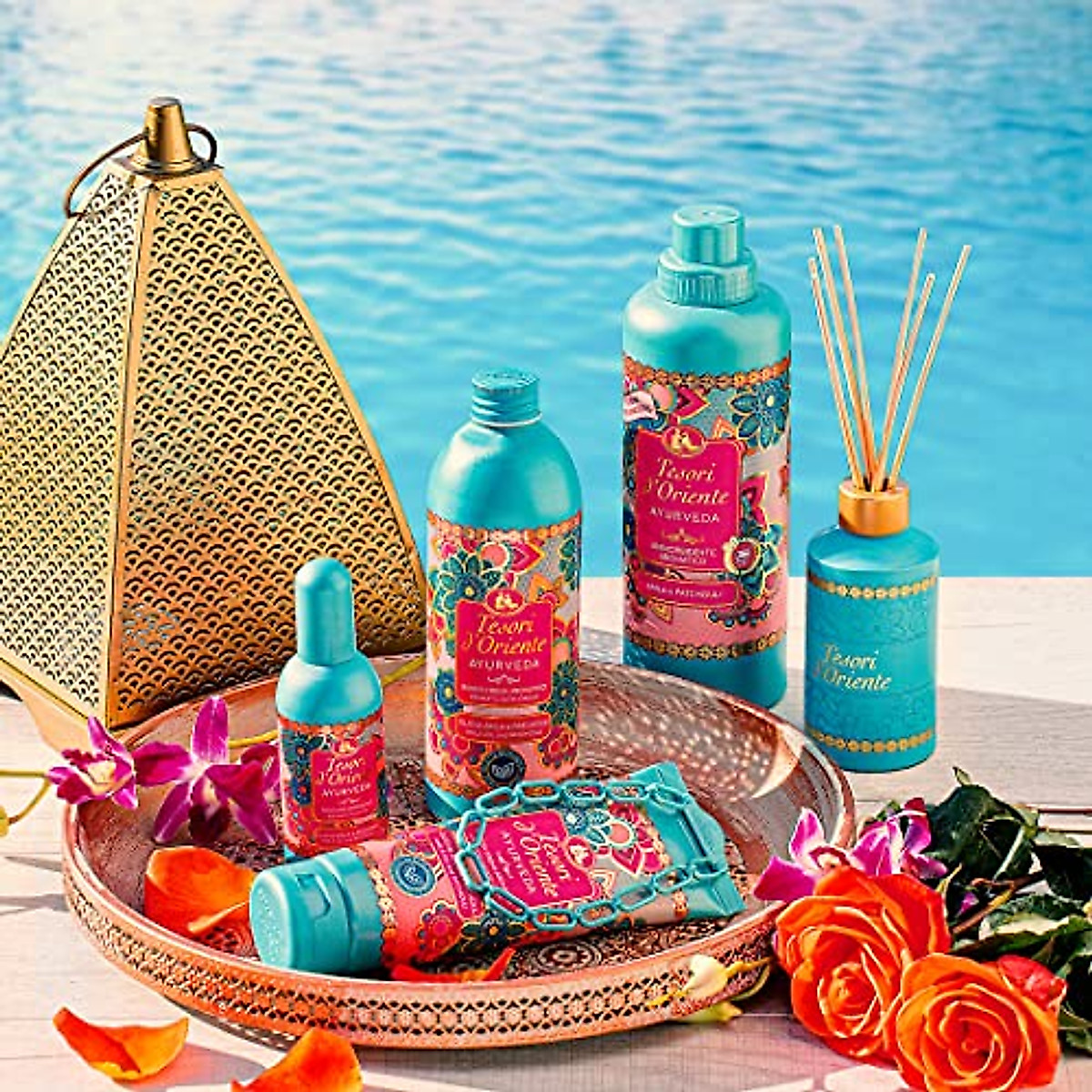 Tesori d'Oriente Ayurveda Perfumes for Women, Eau De Toilette, Women’s Fragrances, Elegant Aroma Composition with Blend of Rare & Precious Oil100ml 3.38fl.oz [Italian Import]