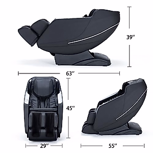 SGorri Massage Chair Full Body with Zero Gravity, SL Track Massage Chair, Airbags, Heating, and Foot Massage,Black