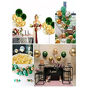 Graduation Decorations USF Green Gold 2023/Green Gold Balloons/Green Grad/Green Gold Party Decorations for Birthday Party Summer Bridal Shower Decorations//St. Patrick’s Day Decorations