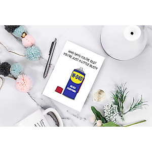 GIFTING GIGGLES Funny Happy Birthday Card for Dad – From Son, Daughter, Kids, Children, All of Us - Great Happy Bday Gift for Father, Papa, Step Dad, Daddy, Padre | 30th 40th 50th 60th 70th 80th