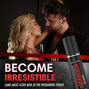 AlphaMale Pheromone Cologne For Men - Extra Strength Pure Pheromone Perfume Oil - Amplified Men's Cologne With Pheromones - 0.34 oz (10 mL)