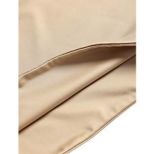 ZAFUL Women’s 2 Pieces Skirt with Crop Tank, High-Slit Twist Skirt Set Bodycon Dress for Party Club Nightout Cocktail (aa-Deep Coffee, Medium)