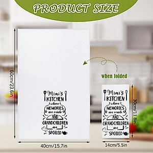 4 Pieces Nana Kitchen Towel Funny Dish Towel Microfiber Tea Towel Nana Gift for Home Birthday Kitchen Cooking Baking (Mimi)