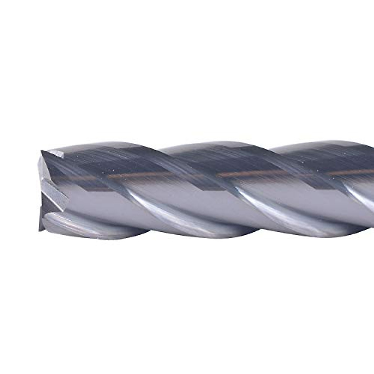 SpeTool 12411 4 Flutes Carbide CNC Square Nose End Mill, 1/4 inch Shank Diameter, 3 inch Long, Upcut CNC Router Bit with Coated