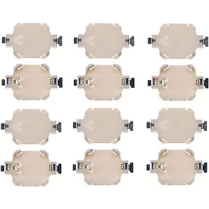 Limentea CR1616 Battery Holder for Gameboy Advance Color Game Card PCB Board, CR1616 Battery Holder Tray for GB GBA GBC (12PCS)