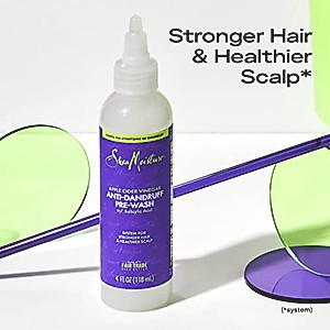 SheaMoisture Hair Care System Anti-Dandruff Pre-Wash For Stronger Hair & Healthier Scalp Formulated With Apple Cider Vinegar Fair Trade Shea Butter For Soft, Smooth Hair 4oz