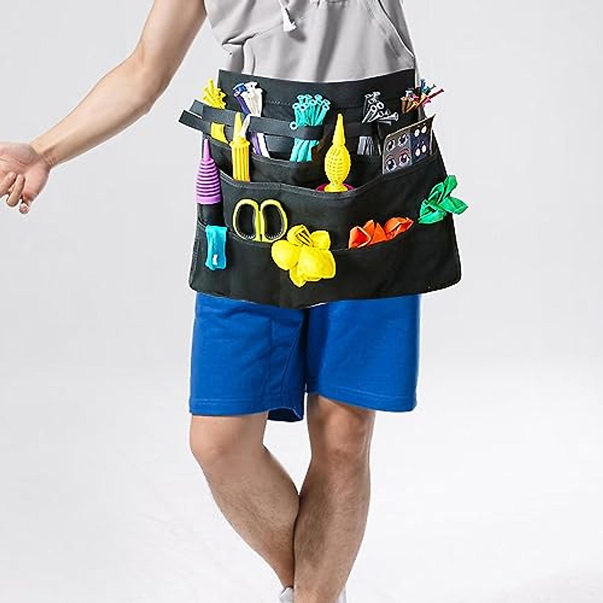 Balloon Organizer Bag Balloon Artist Apron Sturdy Fine Workmanship Multipurpose Professional Portable for Prom Engagement Festival