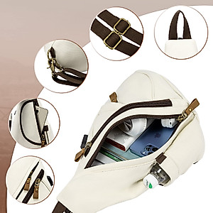 LOVEVOOK Sling Bag Crossbody Backpack Shoulder Bag Lightweight Casual Daypacks For Women Men Cycling Hiking Travel