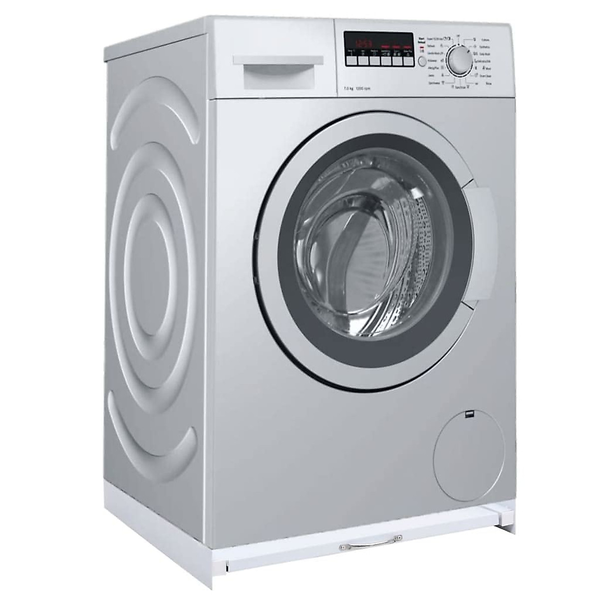 CUMYZO Double Washing and Drying Machine Pedestal with Drawers White 8.1kg/17.82ib Washer & Dryer Accessories