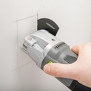 Genesis Oscillating Tool 3.5 Amp Oscillating Multi Tool with 3.7° Oscillation Angle, 6 Variable-Speeds with 16-Piece Accessory Set, Storage Box, Carrying Bag, and 2 Year Warranty (GMT35T)