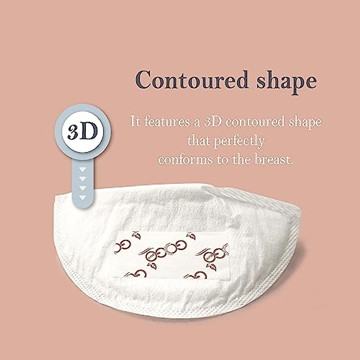 GoGo Pure 200CT FeatherSoft Disposable Nursing Pads, Ultra-Thin, Quick Absorbency, 5.12 Inches in Diameter Full Coverage, 3D Contoured Design, Extra Comfort, Individually Wrapped