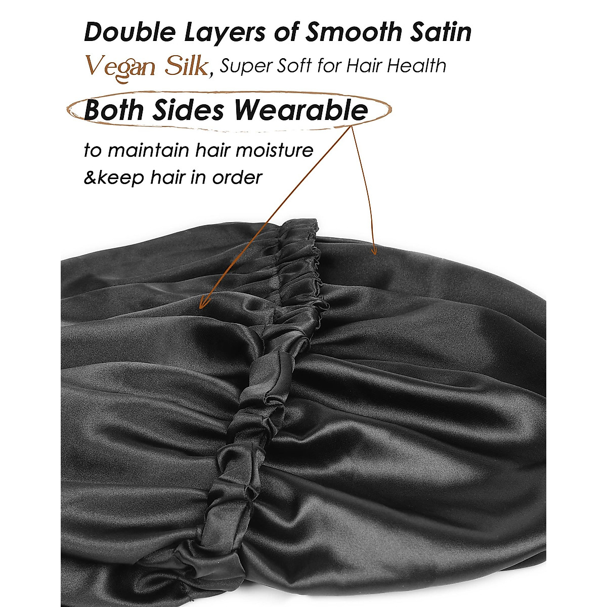 Long Bonnet Braid Bonnets for Sleeping Satin Bonnet Silk Bonnet Hair Braid Bonnet for Sleeping Bonnets for Black Women