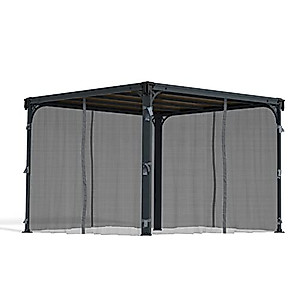 Palram - Canopia Palermo/Milano/Martinique Gazebo Netting Set - 4 Pieces