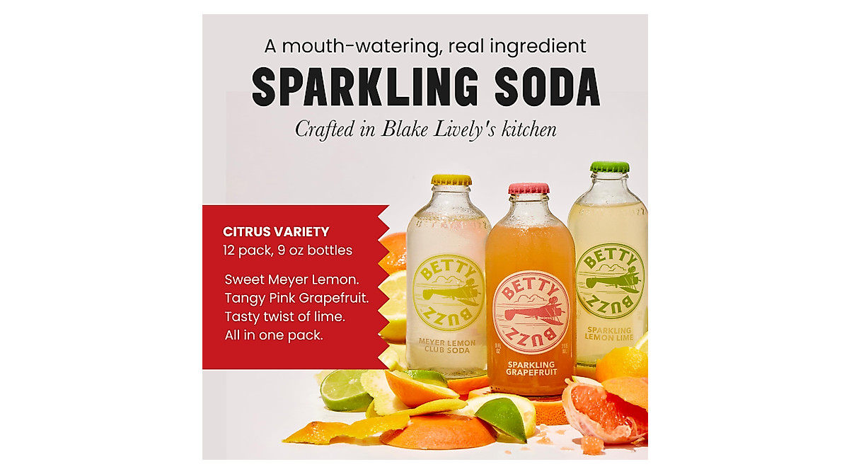 Betty Buzz Citrus Soda Pack by Blake Lively - 12 Refreshing Flavors