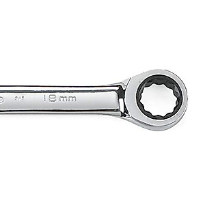 GEARWRENCH 12 Pt. Ratcheting Combination Wrench, 18mm - 9118D
