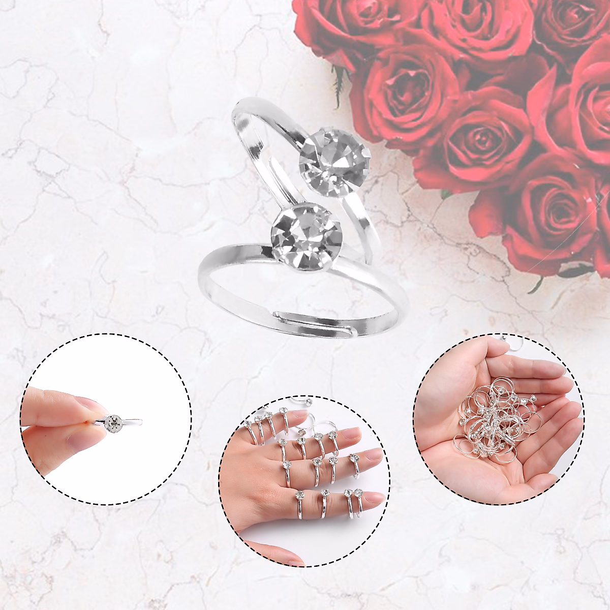 Bridal Shower Ring Game, Ring Hunt Bridal Shower Game 30 fake rings, bridal shower decorations, wedding games, bachelorette party games for guests - RH08