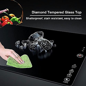 Warming Tray Hot Plate, Chafing Dish, Electric Food Warmer for Buffet Party, Kitchen Serving, Dining Room, Restaurant, with 2 Adjustable Temperature Control