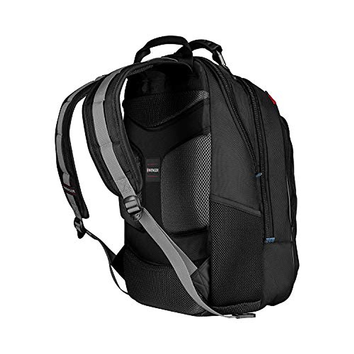 SwissGear Carbon II Black Notebook Backpack-Fits Apple MacBook Pro 15 inch and 17 inch