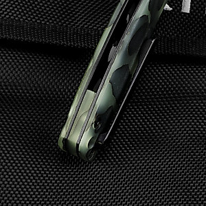 Kizer Folding Pocket Knife, 3.11 Inches S35VN Steel Blade Raffir Handle EDC Knife, Assisted Folder Opening with Flipper, Utility Knife for Men Women, Gemini Ki3471A2