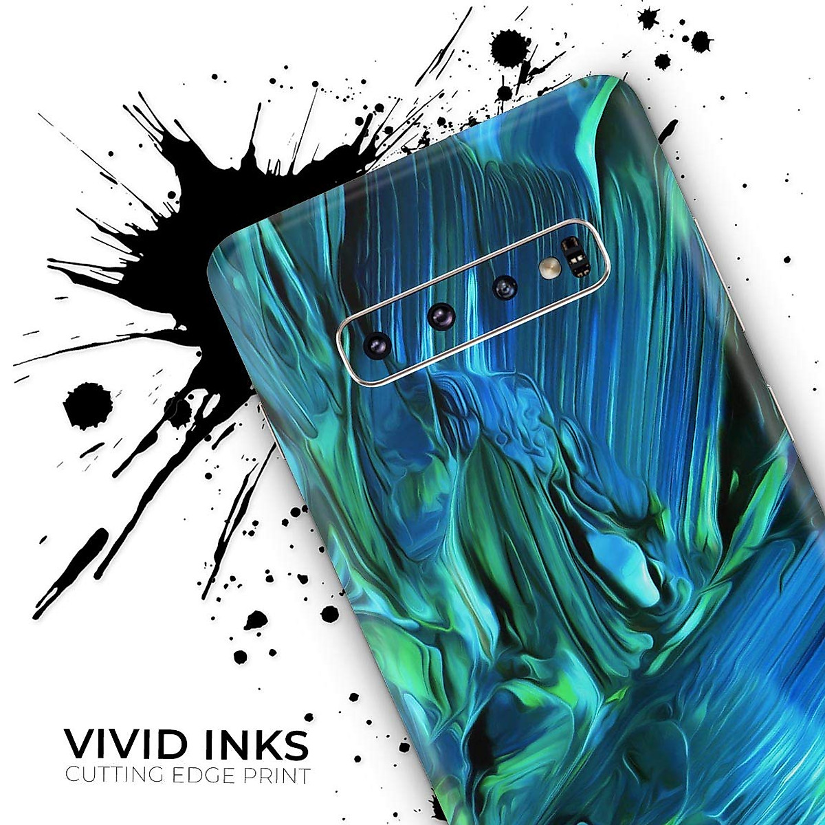 DesignSkinz Blurred Abstract Flow V8 Protective Vinyl Decal Wrap Skin Cover Compatible with The Samsung Galaxy S20 (Screen Trim & Back Glass Skin)
