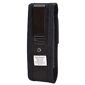 Pepper Enforcement Metal Belt Clip Holster for 4 oz. Canisters - Tactical Pouch Police Duty Belt - Pepper Spray Not Included