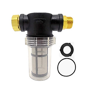 LOVHO Sediment Filter Attachment Garden Hose Pressure Washer Outdoor Gardening Inlet Water (100 Mesh Screen)
