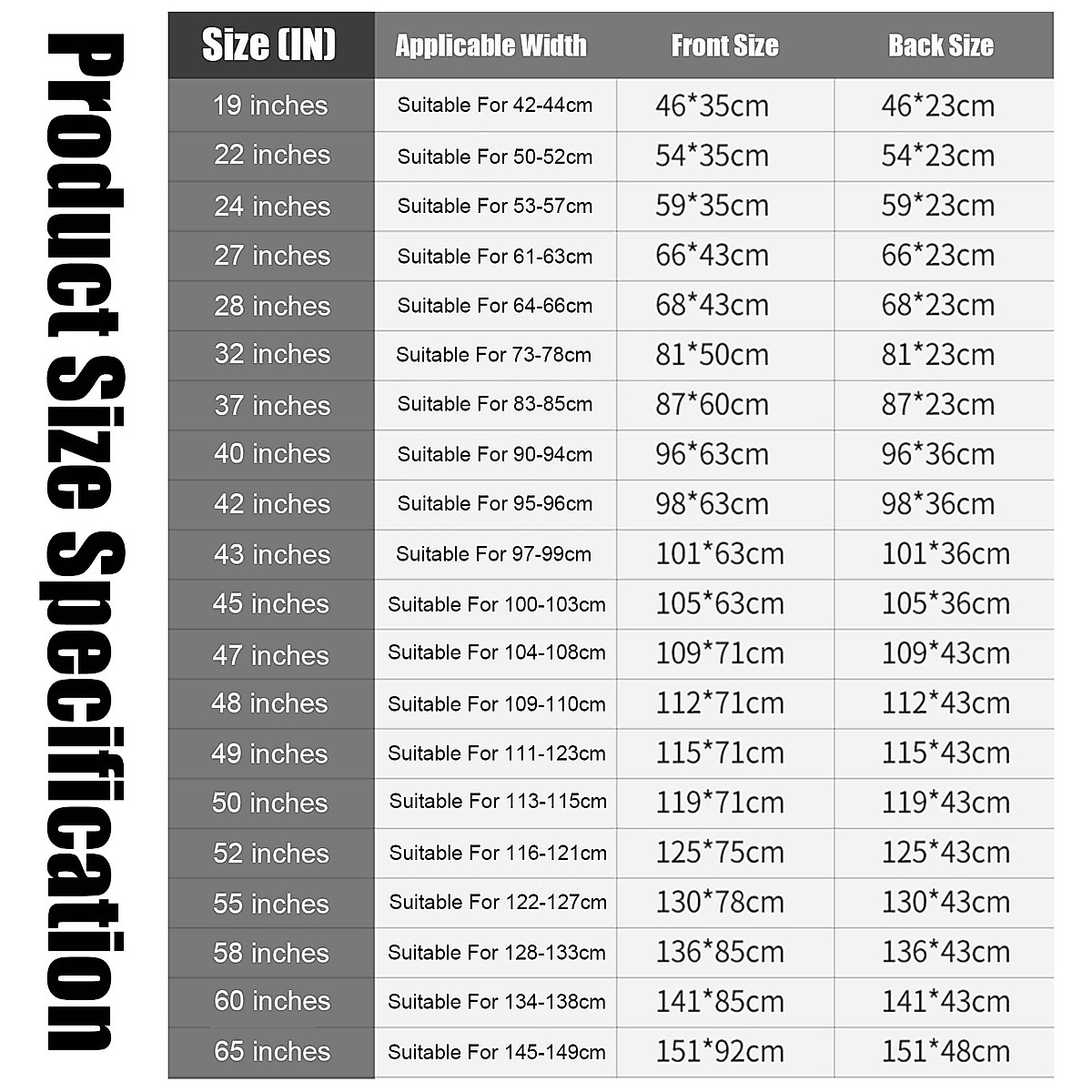 Screen Protector Landscape Style Modern Fabric TV Cover，LCD TV Cover 22-65 Inch TV Curtain Dust Cover TV Cloth Cover Cloth Home(Size:40 inches)