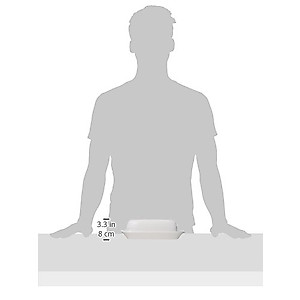 Fox Run Butter Dish, White Stoneware