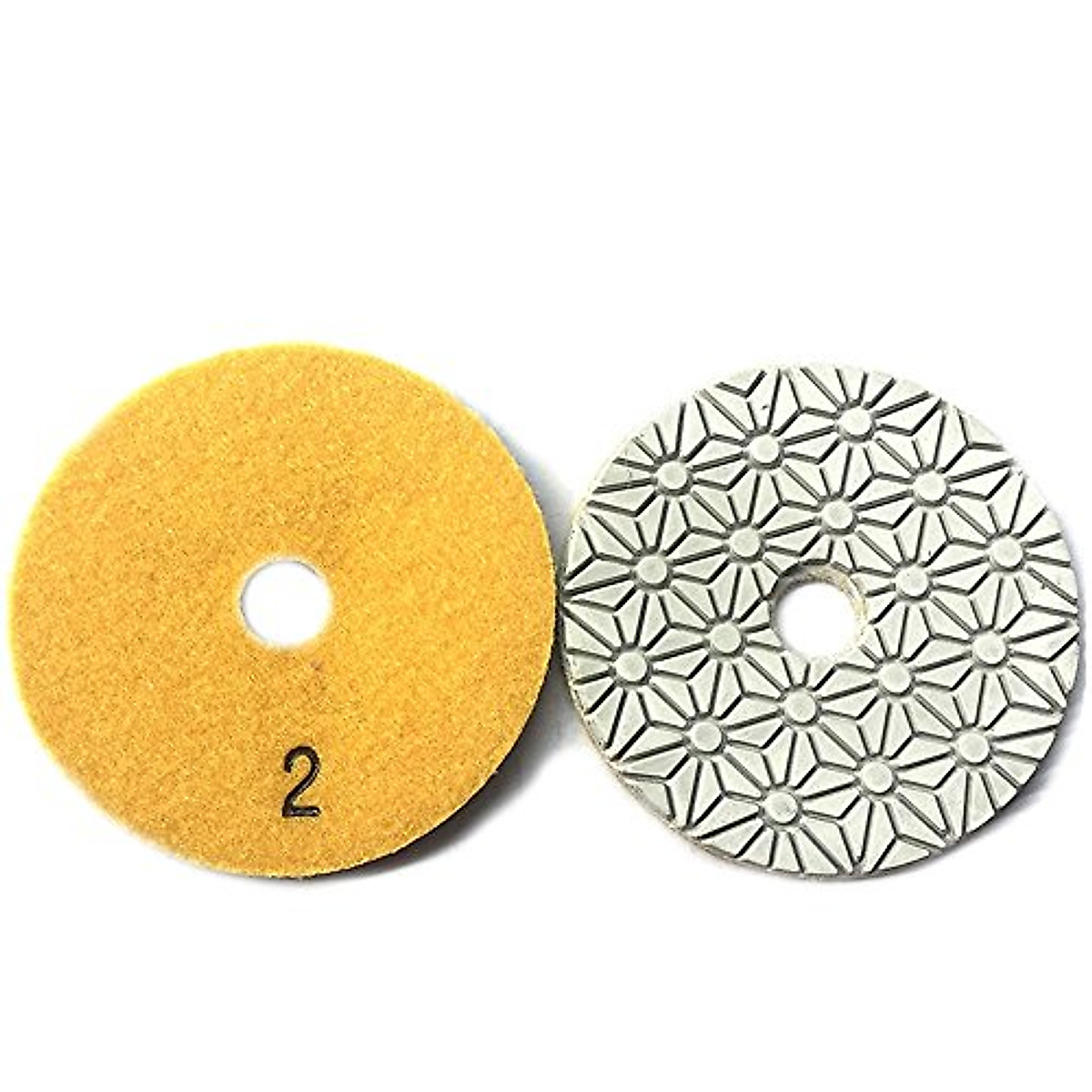 Diamond Wet 3 Steps Polishing Pad 4'' for Concrete Granite Marble Stone 100mm Resin Disc 3pcs/Set
