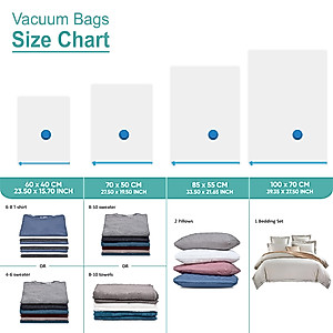 30 Vacuum Storage Bags with Electric Pump, Vacuum Sealed Storage Bags (5Jumbo/5Large/10Medium/10Small), Space Saver Vacuum Seal Bags for Clothing, Comforters, Pillows, Towel, Blanket Storage, Bedding