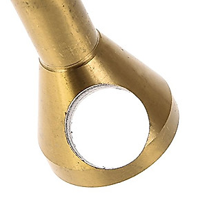 TOOLSTAR Cobalt Countersink Drill Bit, Countersink Drill with Hole 4PCS Deburring Chamfer Drill Bit Set Wood Metal Plastic Drill Bit 2-5mm 5-10mm 10-15mm 15-20mm (Gold)