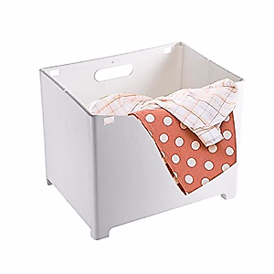 Collapsible Laundry Basket, BESUNTEK Wall Mounted Waterproof Laundry Hamper Washing Bin Clothes Bag with Handles, Space saving, for Bathroom, Bedroom, Room, Closet & Car