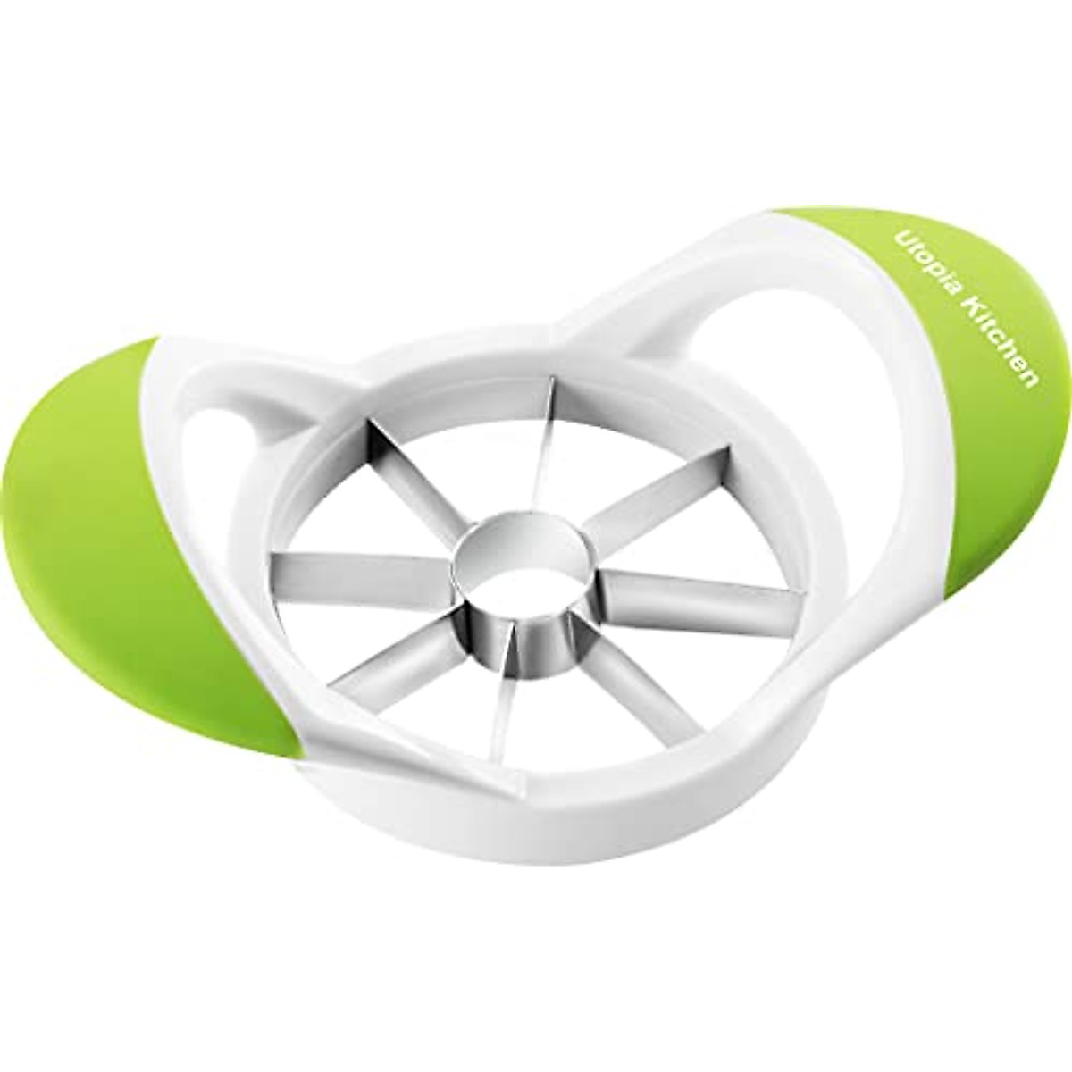 Utopia Kitchen - Apple Corer and Slicer- Fruit Cutter - Apple Divider - Wedger - Stainless Steel Slicer for Fruits - Vegetables- Ergonomic Handle- Easy Grip- 8 Sharp Blade & Slices (Green)