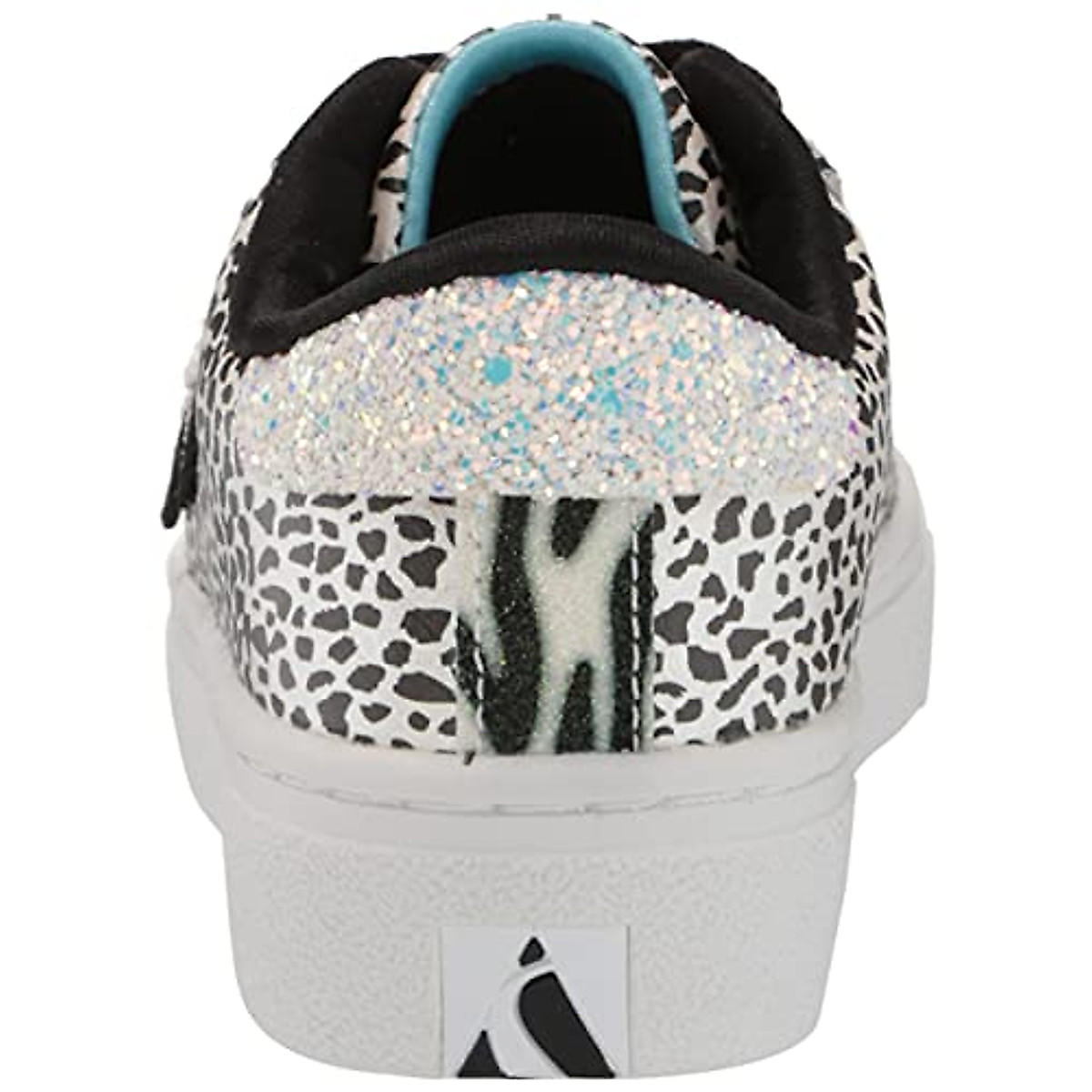 Skechers Kids Girls Goldie Sneaker, White/Leopard, 6 Big Kid