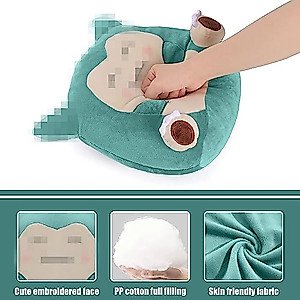 Reinbow 10inch Stuffed Animal with 3 Baby Plush Toys Plushies in her Tummy, Anime Plushies Throw Pillow for Boys Girls Fans, Birthday Gifts, Sofa Decor