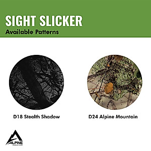 Alpine Innovations Sight Slicker - Protect Your Bow Sight with The Sight Slicker. Easy to Put on and Remove. Perfect for Archery Hunts. (Stealth Shadow Large)