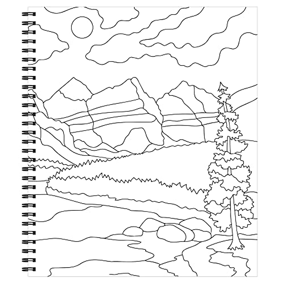 Large Print Easy Color & Frame - Nature (Stress Free Coloring Book)